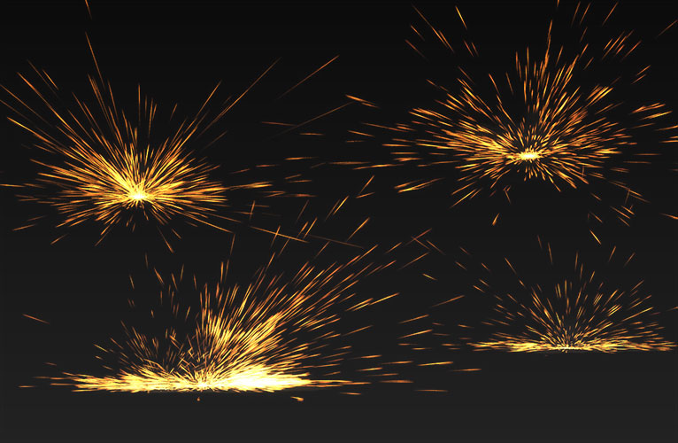 Spark Hits - Ground - Pack 1 | FX Elements